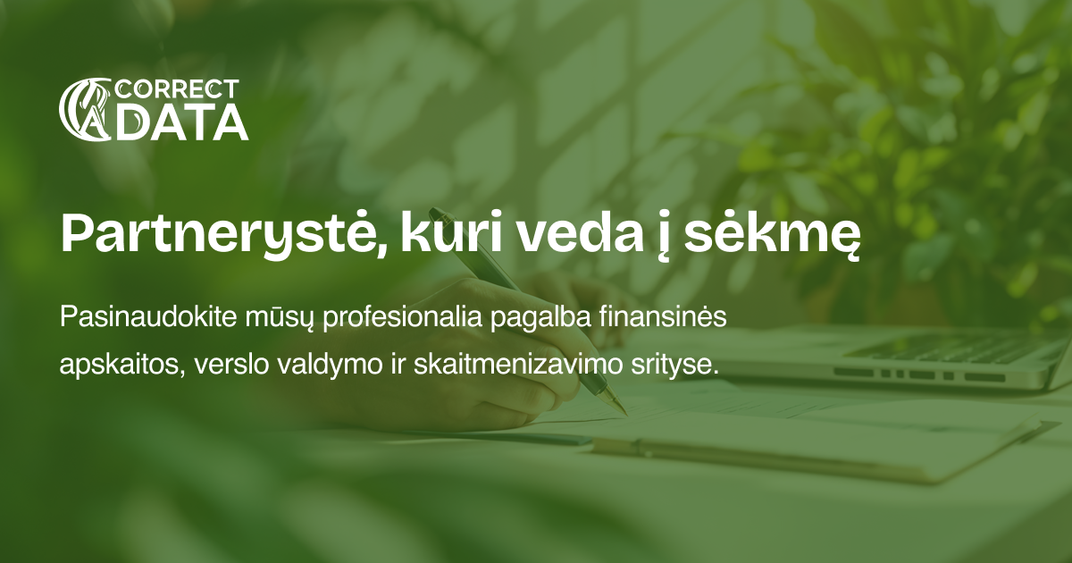 Correct Data - Profesionali finansų ir apskaitos pagalba verslui